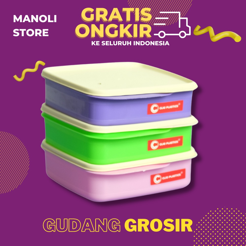 Jual MN - Lunch Box Kyoto 2103 Tanpa Sekat C1 / Tepak Makan / Wadah ...