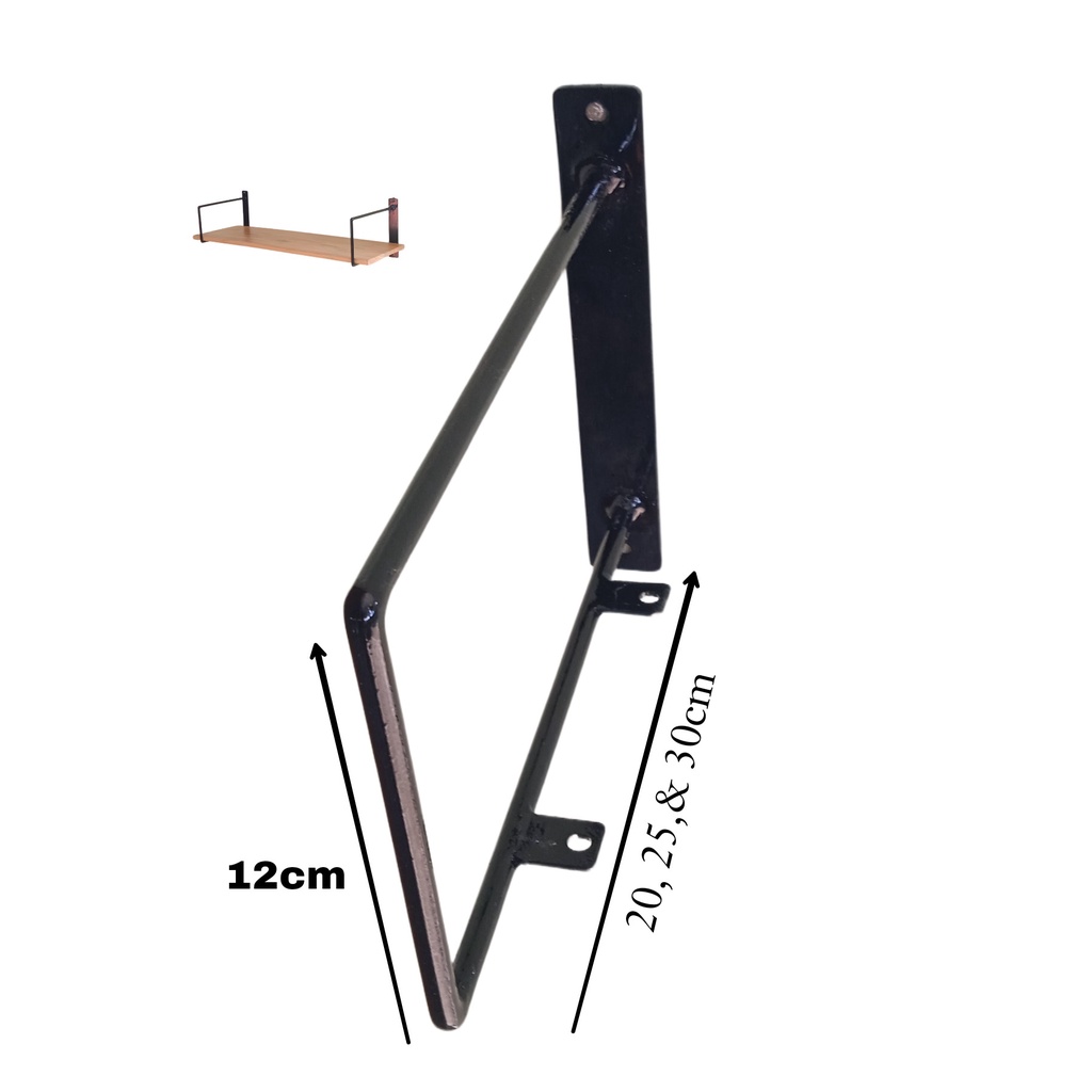 Jual Bracket Siku Besi Penyangga Ambalan Rak Dinding Tempel Tembok ...
