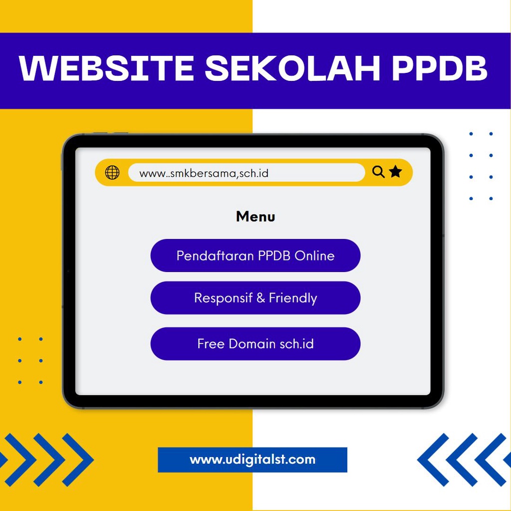 Jual Website PPDB Sekolah Gratis Domain sch Pertahun Bukan Sorce Code ...