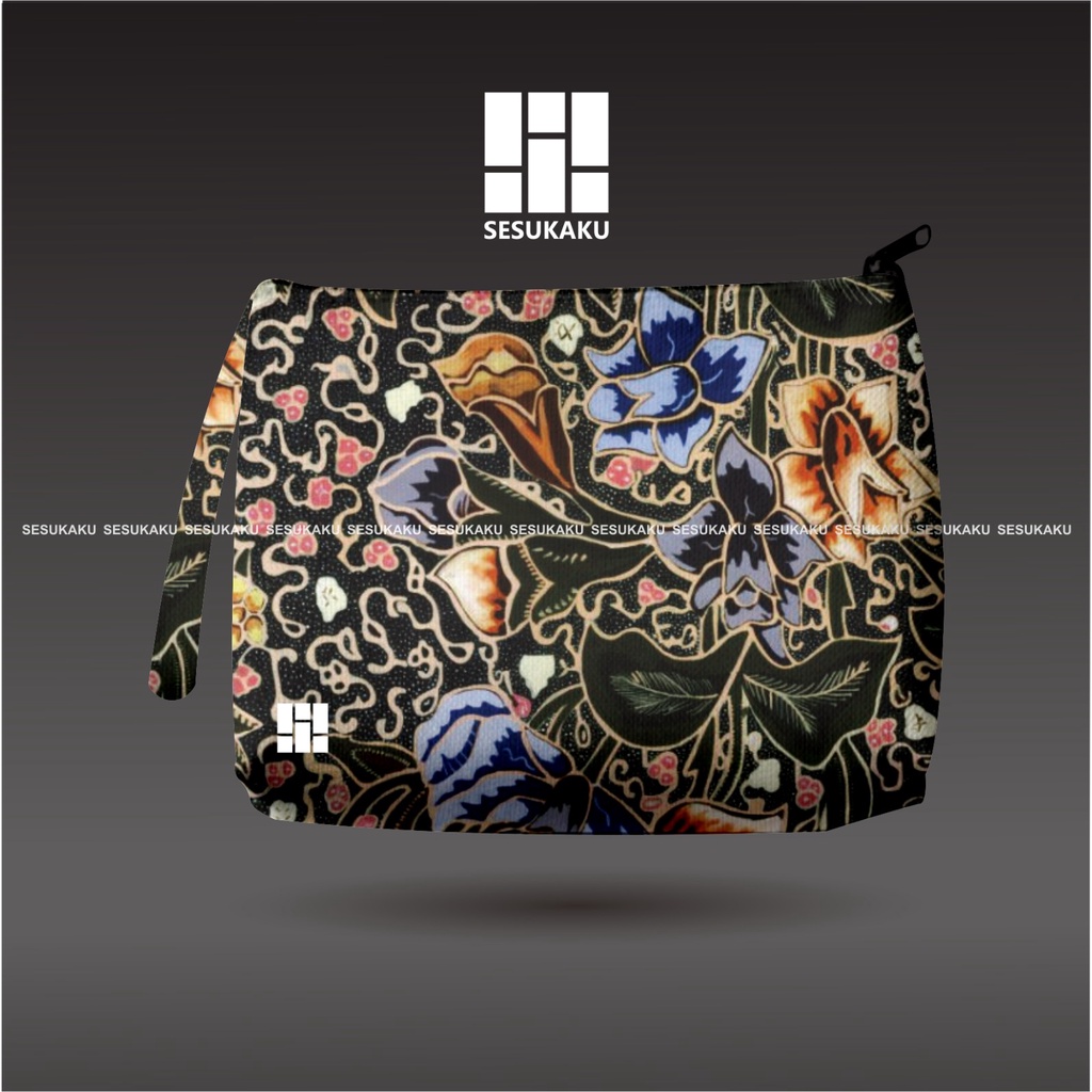 Jual TAS POUCH WANITA FULL PRINTING SERBAGUNA MOTIF BATIK TUJUH RUPA ...