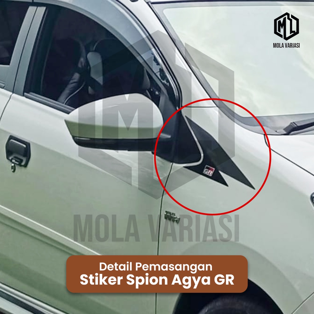 Jual Sticker Depan Mobil Toyota Agya 2022 GR Sport Stiker Logo Depan GR ...