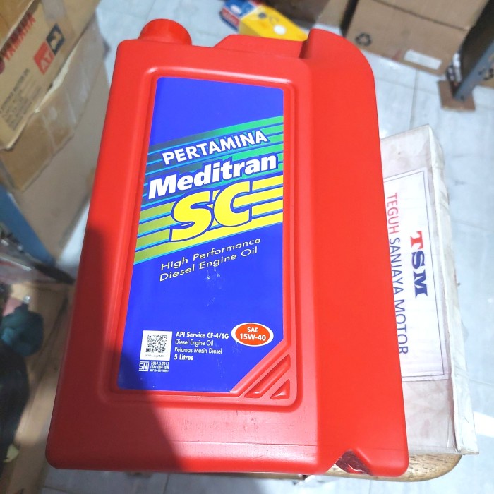 Jual Oli Mesin Pertamina Meditran SC SAE 15W-40 5 Liter ORIGINAL | Shopee Indonesia
