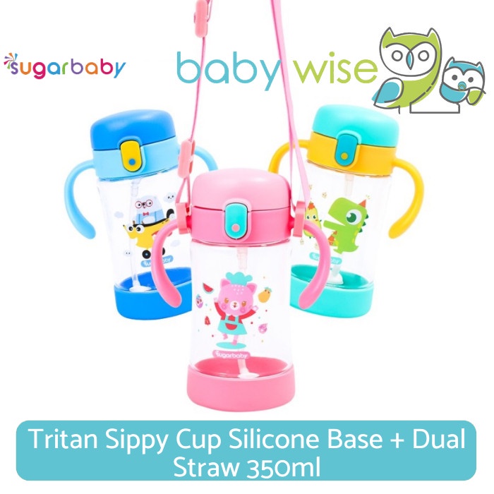 Jual Sugar Baby Tritan Sippy Cup 2in1 Nature Series Kids Bottle with Strap - Botol Minum Anak ...