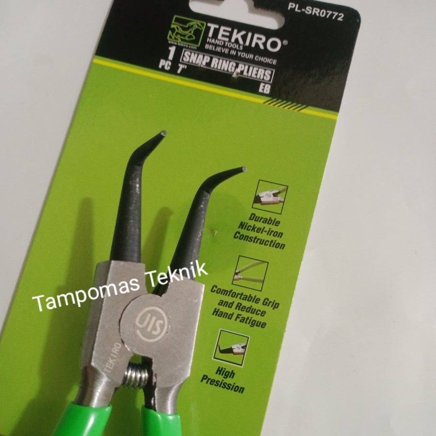 Jual Tang Snap Ring Tekiro 7" Bengkok Buka EB Tang Snapring Tekiro ...