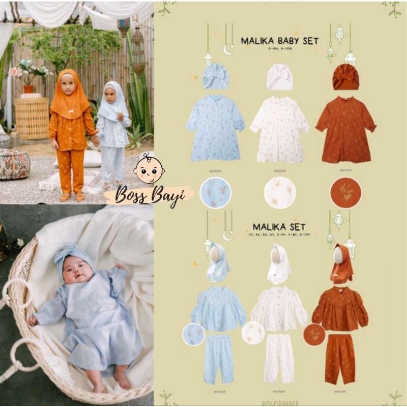 Jual BOHOPANNA - MALIKA Baby (Gamis + Turban) | Set + Hijab Anak Raya ...