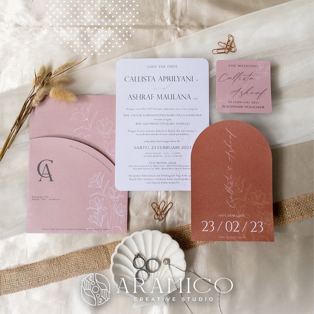 Jual Undangan Pernikahan Elegan minimalis Amplop Soft Cover. Cetak ...