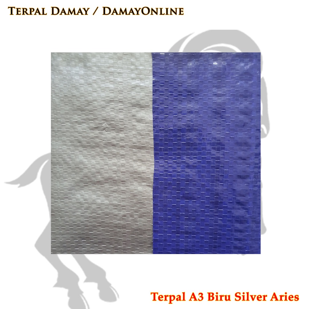 Jual Terpal Rol A3 Biru Silver Recycle Aries ( Harga / Rol ) | Shopee ...
