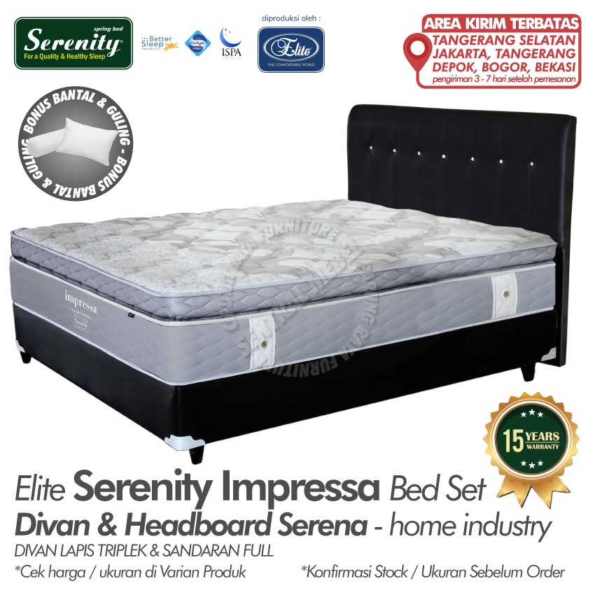 Jual Springbed Elite Serenity IMPRESSA POCKET SPRING - kasur spring bed ...
