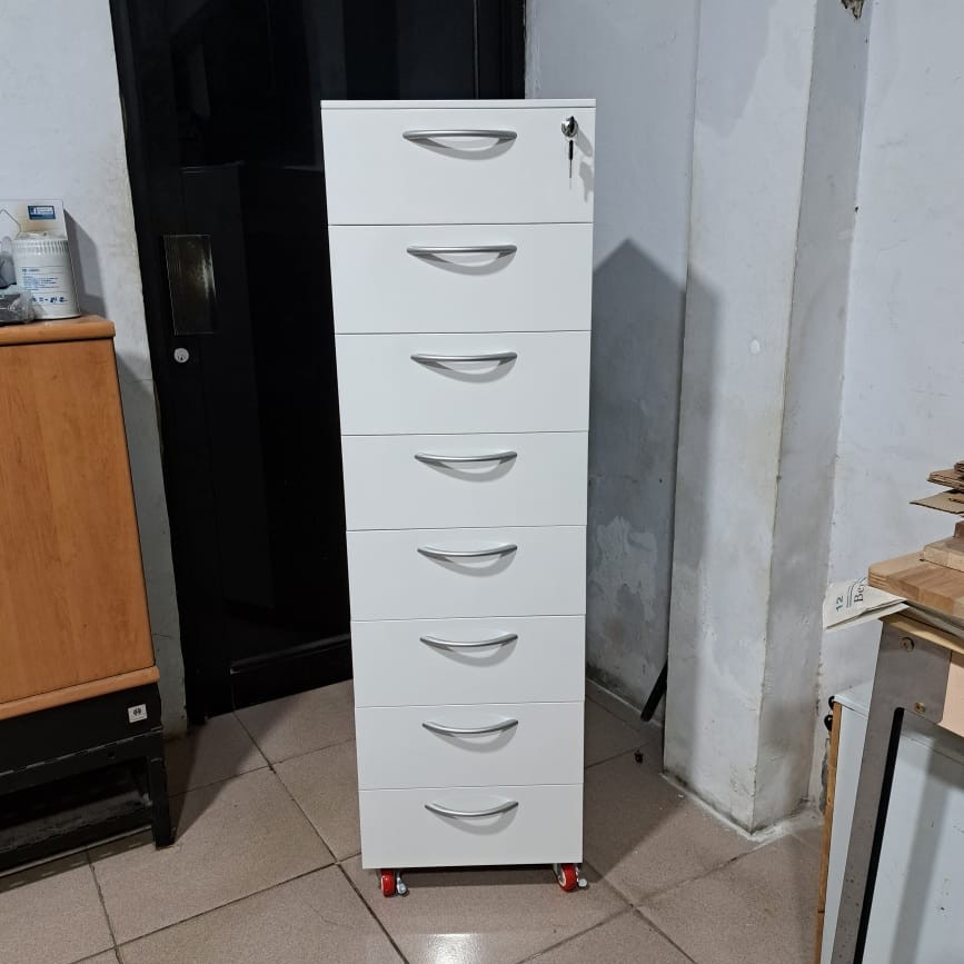 Jual Laci Besi 8 Susun Laci Arsip Warna Putih Powder Coating Ada Roda ...