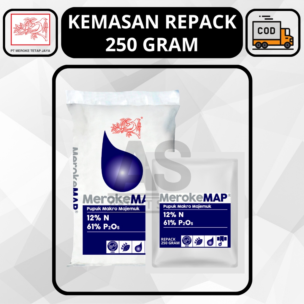 Jual Pupuk MEROKE MAP Kemasan Repack 200 / 250 Gram Mono Amonium ...