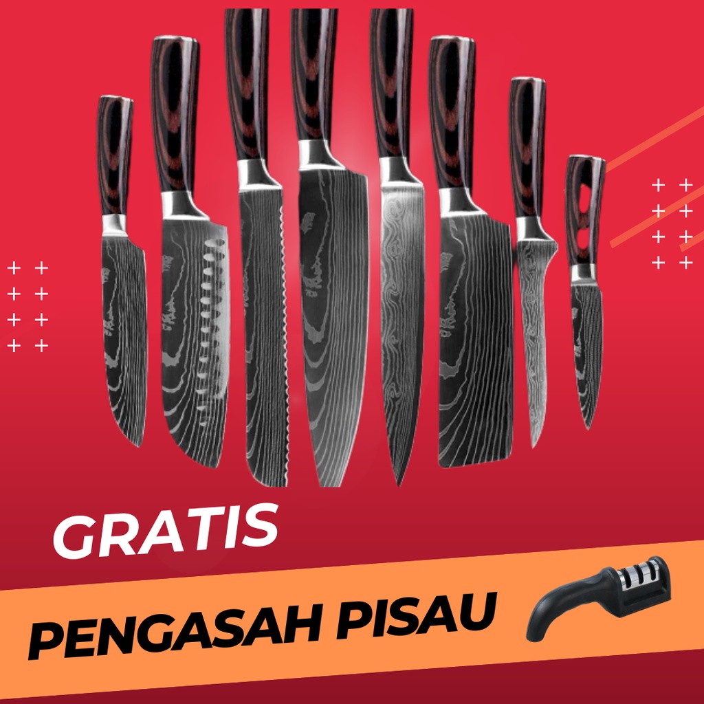 Jual Pisau Dapur Daging Super Tajam Bahan Stainless | Shopee Indonesia