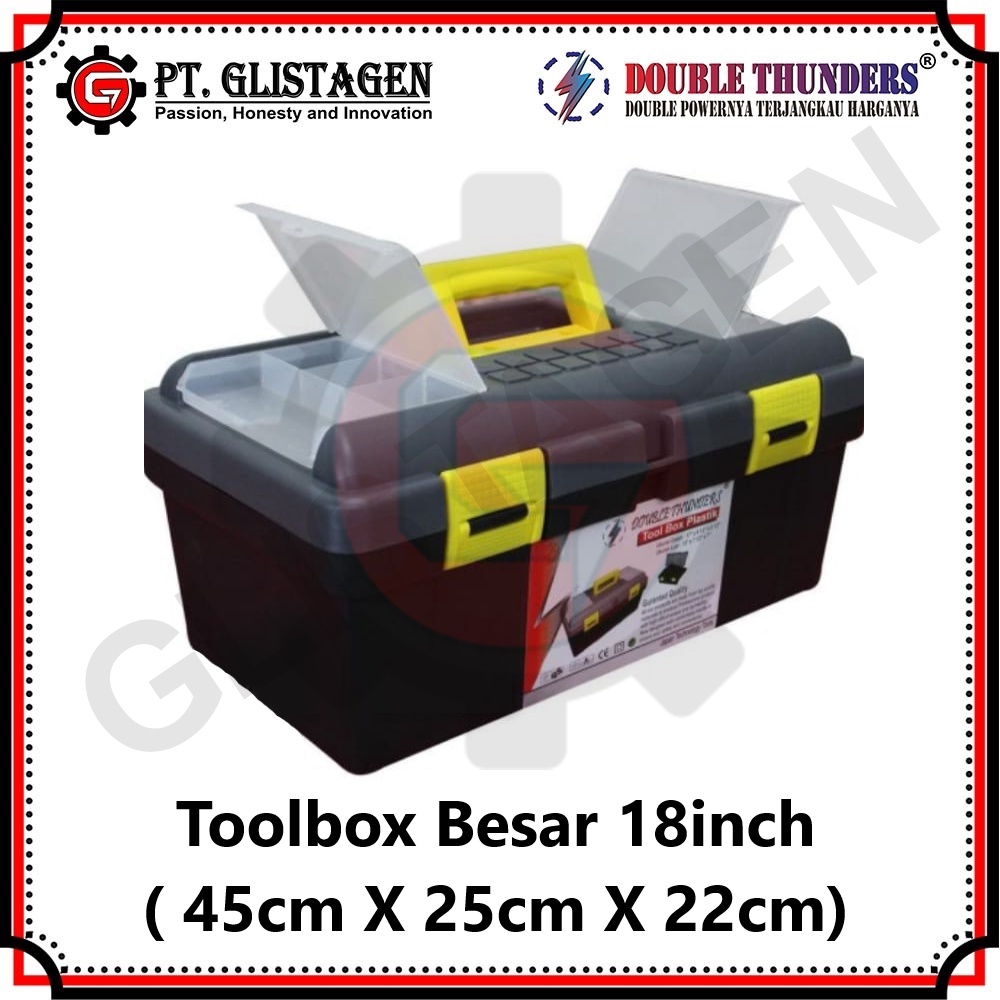 Jual Toolbox Besar 18" inch Tool Box Kit Tempat Kunci Perkakas HIGH QUALITY | Shopee Indonesia