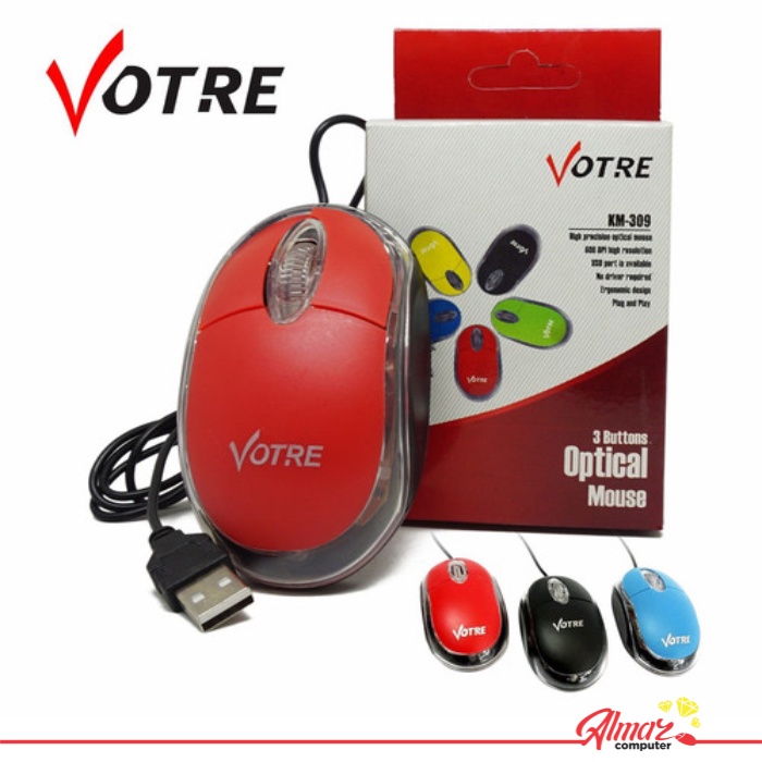 Jual Mouse Votre KM-309 USB Optical Wird Mouse | Shopee Indonesia