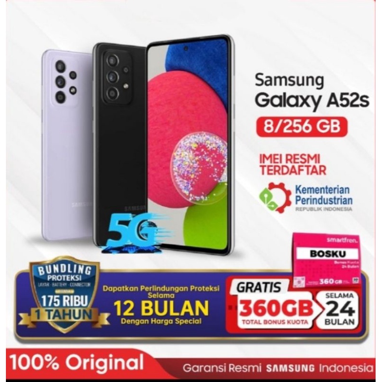 Jual SAMSUNG GALAXY A52S 5G RAM ( 8/256 DAN 8/128 ) SEGEL ORIGINAL | Shopee Indonesia