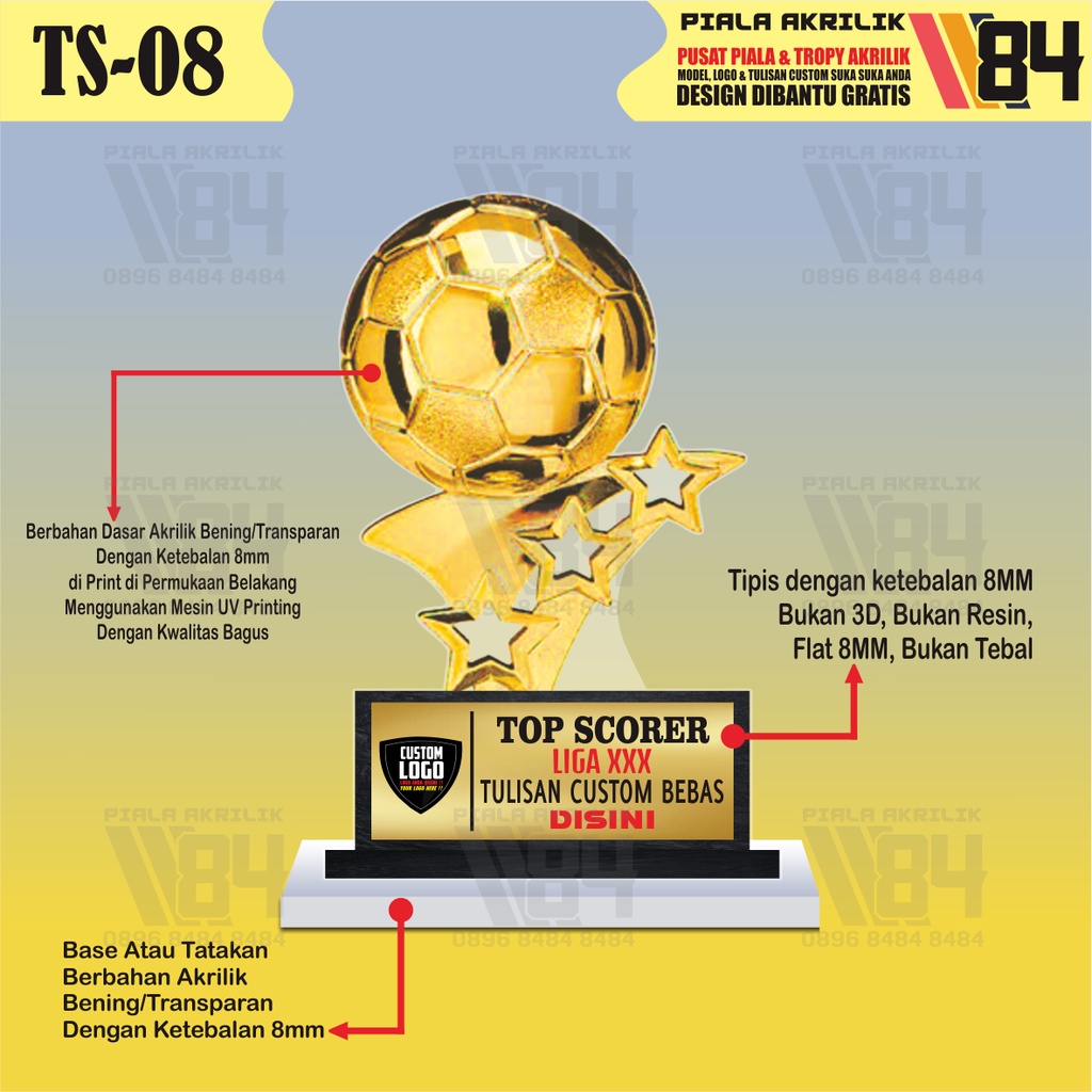 Jual PIALA TOP SKOR, PIALA TOP SCORE, PIALA TOP SCORER, TROPHY TOP SKOR ...