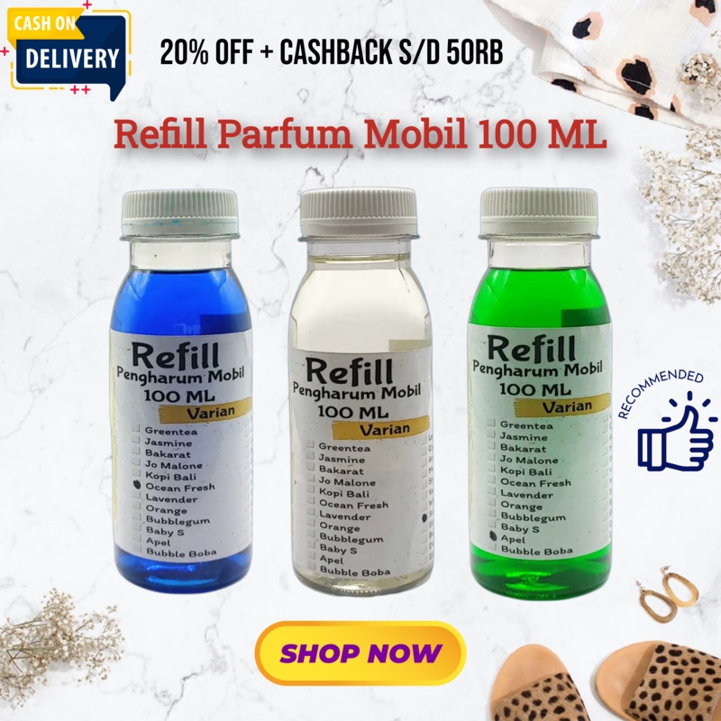 Jual REFIL PARFUM MOBIL 100 ML - PENGHARUM MOBIL/RUANGAN KEMASAN REFIL ...