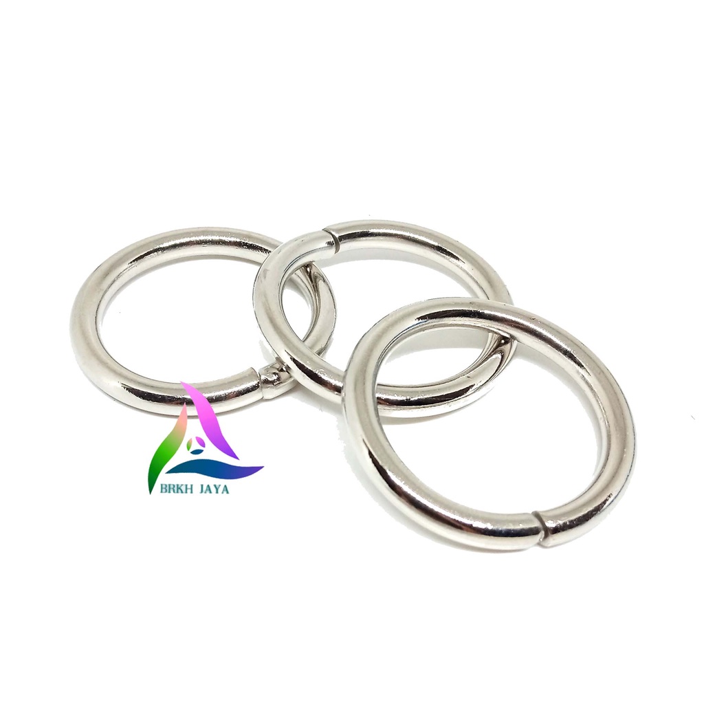 Jual RING O BULAT BESI UKURAN 3.2 CM TEBAL NIKEL | Shopee Indonesia