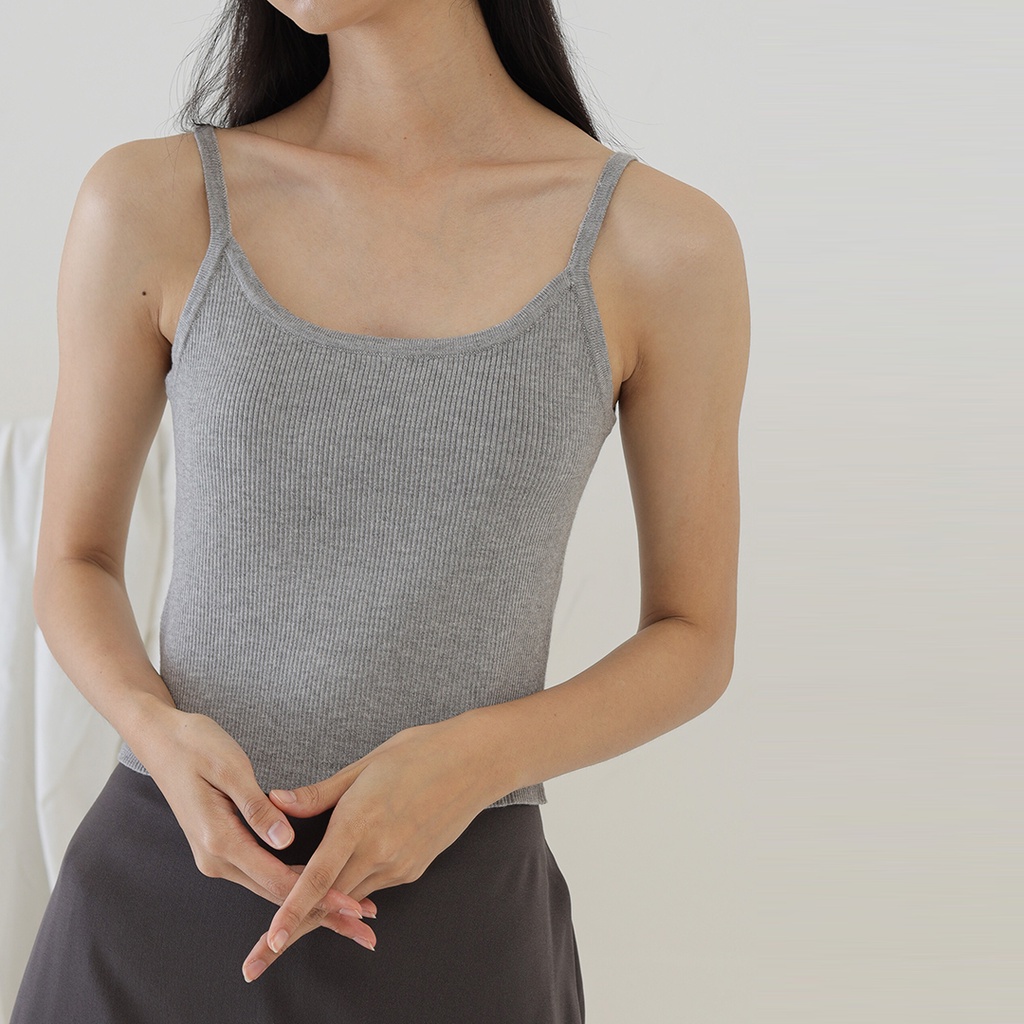 Jual Kano - Lull - Tank top wanita basic bahan katun warna putih ...