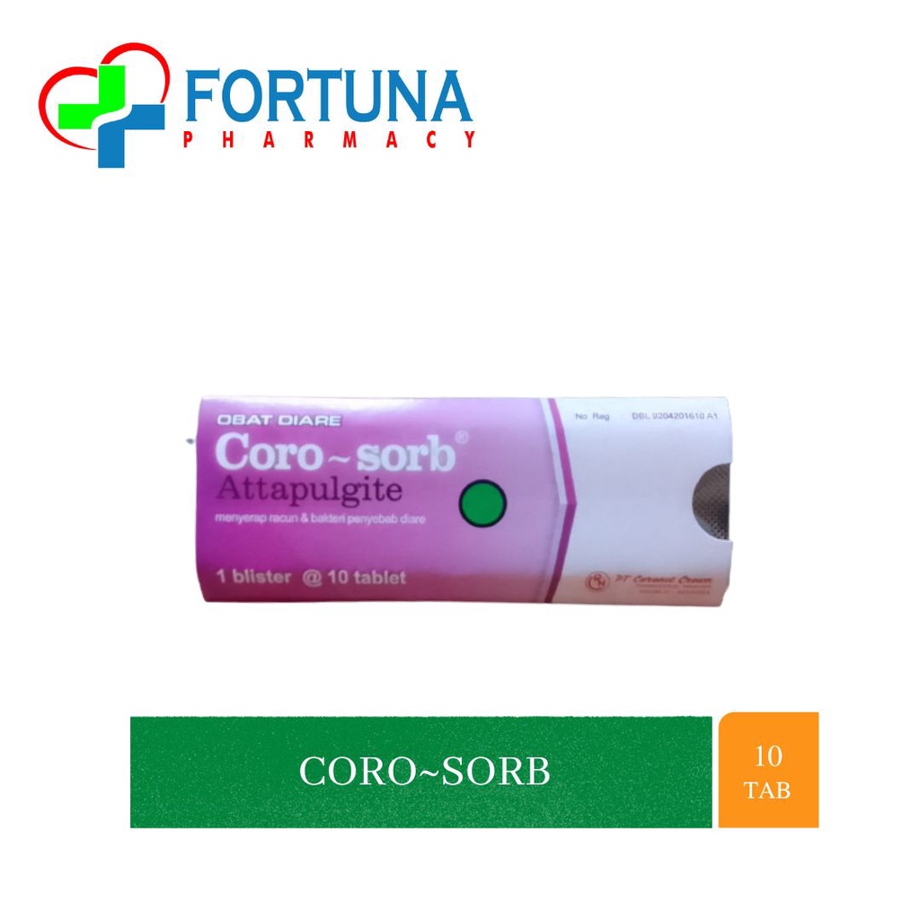 Jual Coro-Sorb Tablet Obat Diare | Anti Diare | Shopee Indonesia