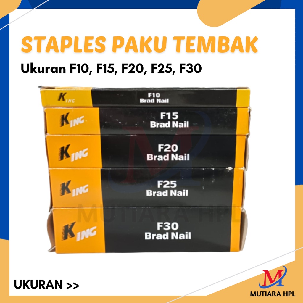 Jual Isi Staples Paku Tembak F20 / Refill Air Nailer Stapler Gun 20mm ...