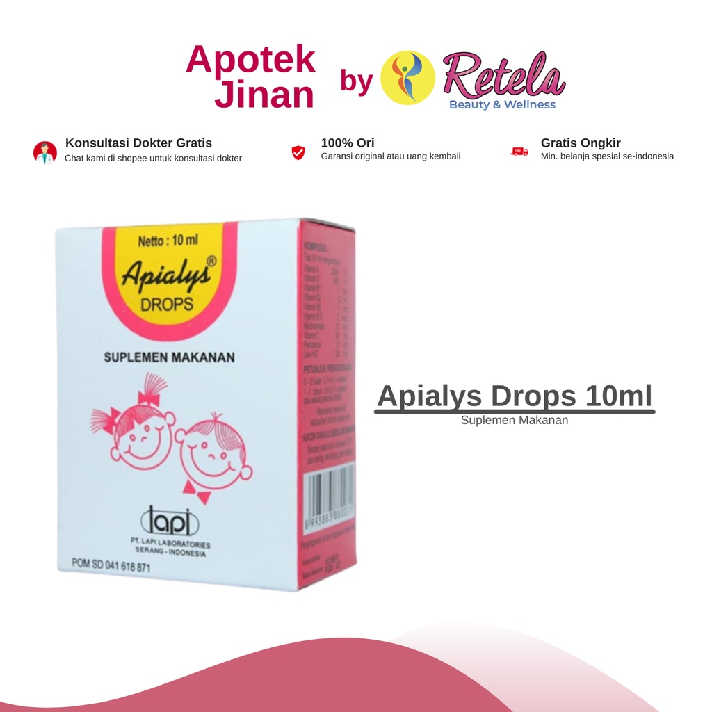 Jual APIALYS DROPS 10ML | Shopee Indonesia