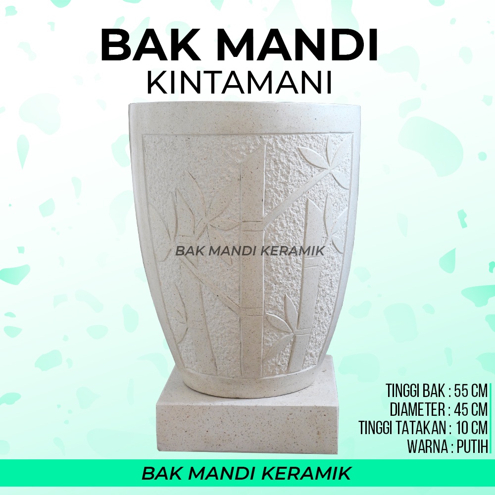 Jual BMK BAK MANDI KERAMIK MINIMALIS TERASO MARMER TIPE KINTAMANI KECIL ...