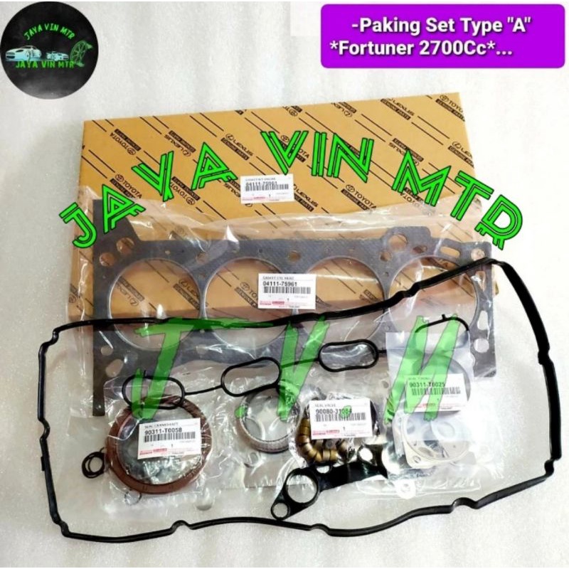 Jual paking set gasket full set Toyota Fortuner 2.7 2700cc 04111-75961 ori | Shopee Indonesia