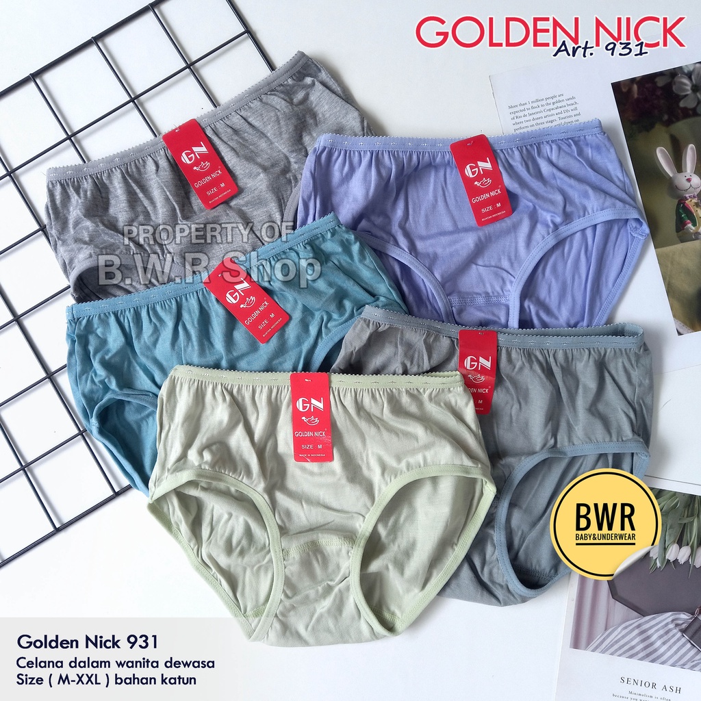 Jual [ 6pc ] CD Golden Nick 931 Pastel / Celana Dalam Wanita Dewasa Katun Lembut | Bwr | Shopee ...