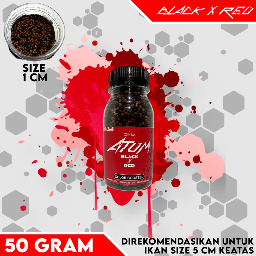 Jual PELET DNA ATOM X pakan premium untuk progres WARNA ikan bisa untuk ...