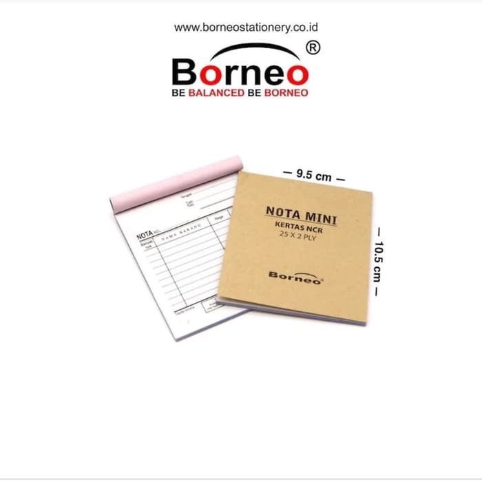 Jual Buku Nota Mini 25 Lembar 2 Ply Kontan Borneo Notes Jualan Jual ...