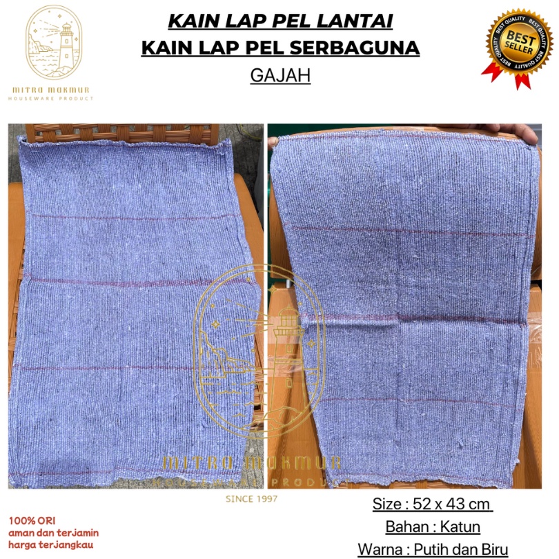 Jual SALE!! KAIN LAP PEL TANGAN / KAIN LAP / KAIN PEL SERBAGUNA GAJAH ...