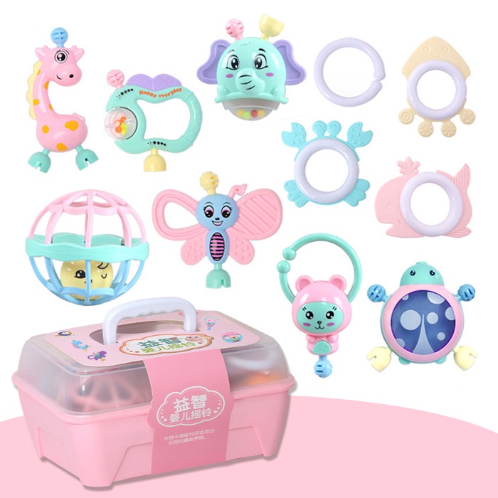 Jual Mainan kerincingan bayi /Mainan Baby Play Set Isi Mainan Bayi ...