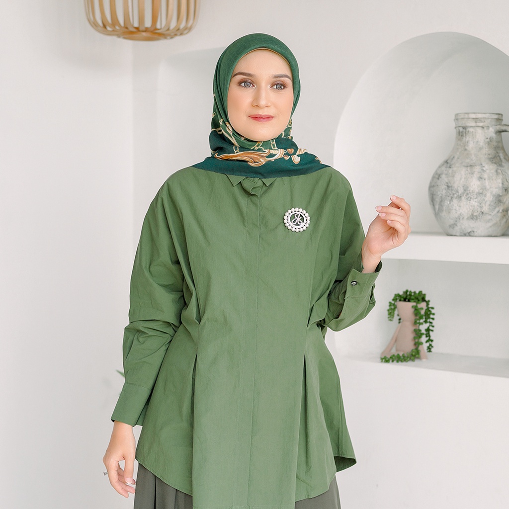 Jual ARSSCARF Alezia - Vert (Voal Square) | Shopee Indonesia