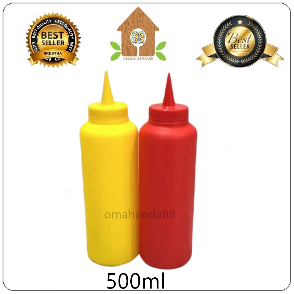 Jual Omahanda88 Botol saus kecap botol saos gogo 500 ml GG005 | Shopee ...