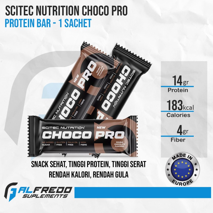 Jual Scitec Nutrition Choco Pro Protein Bar 1 Sachet Snack Sehat ...