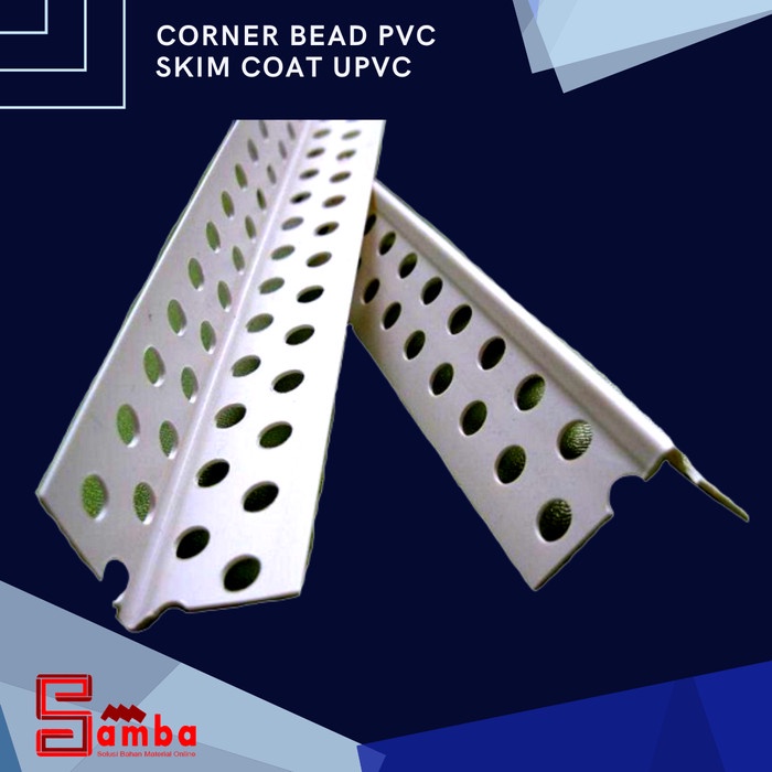 Jual populer] CORNER BEAD PVC SKIM COAT UPVC CORNER BEAD CORNERBEAD PVC ...