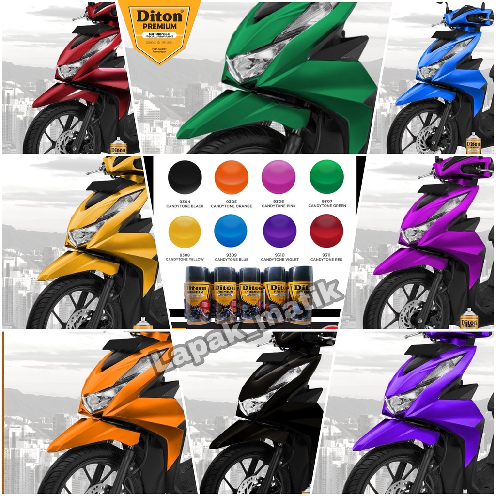 Jual Pilok DITON PREMIUM Candy Tone HITAM ORANGE PINK HIJAU KUNING BIRU ...