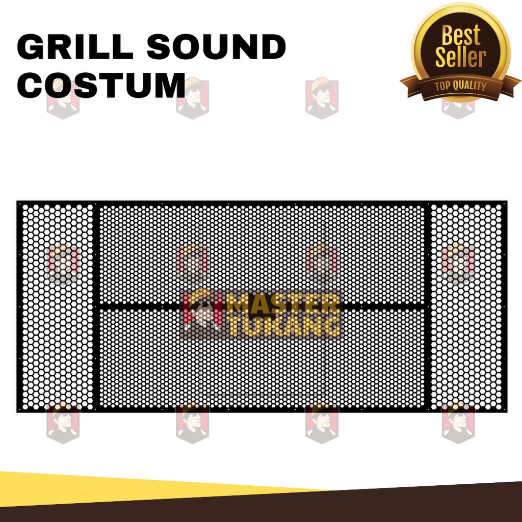 Jual Grill Sound Cutting Plat Besi Sound System Costum ukuran 118x59,5 ...