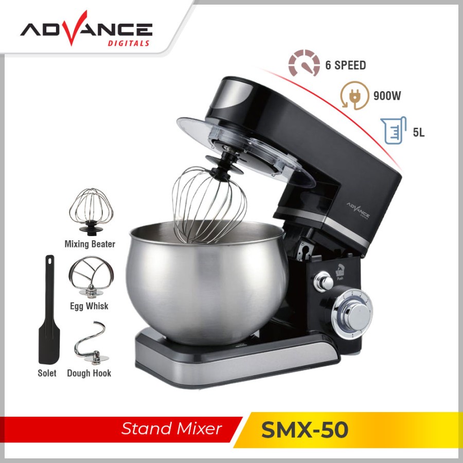 Jual Stand Mixer Advance SMX-50 900W MURAH BERKUALITAS - 5 Liter ...