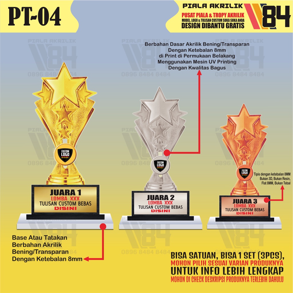 Jual PIALA, PIALA 1 SET, PIALA CUSTOM, TROPHY, TROPHY 1 SET, TROPHY ...