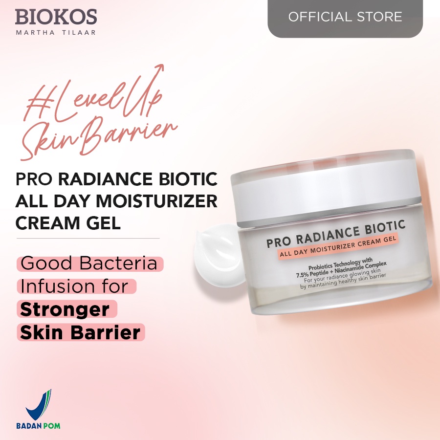Jual Biokos Pro Radiance Biotic All Day Moisturizer Cream Gel 25 ml ...
