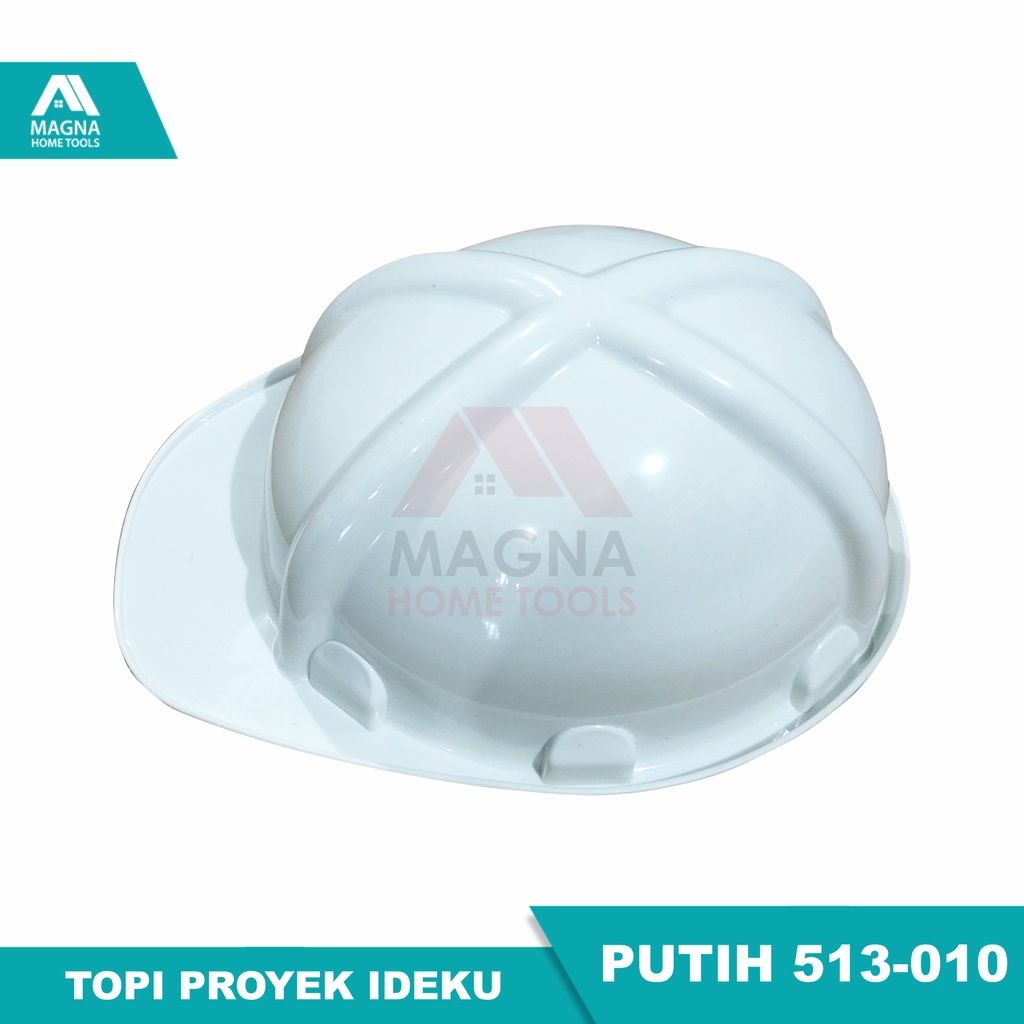Jual TOPI PROYEK/BANGUNAN/SAFETY IDEKU PUTIH/BIRU/PUTIH 513-010 [ORI ...