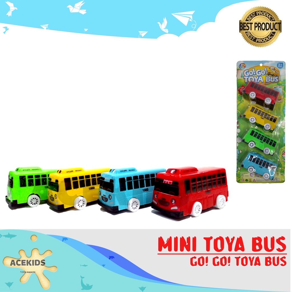 Jual Mainan Anak Bus Tayo Mini Bus Kecil Toya Lucu Murah Original ...