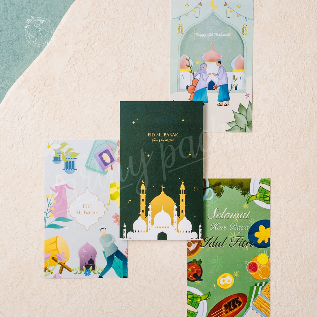 Jual Greeting Cards / Kartu Lebaran Idul Fitri (Isi 10) | Shopee Indonesia