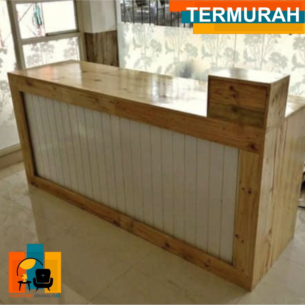 Jual Meja Kasir-panjang 150cm| Meja Kasier Custom | Meja Reception ...