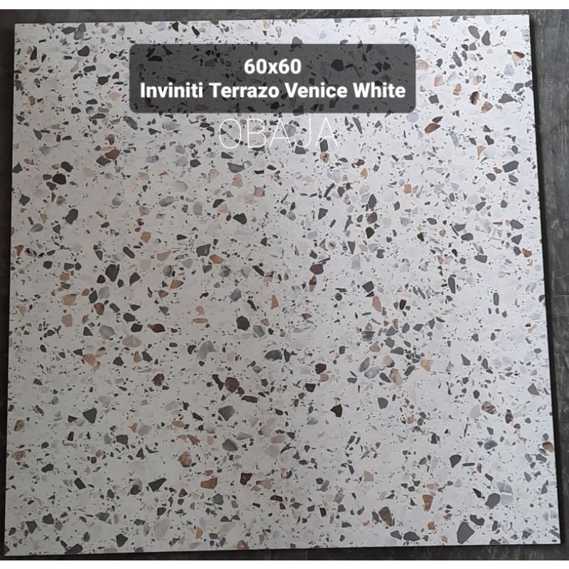 Jual Keramik Lantai Granite 60x60 Infiniti Terrazo Vinance White (WAJIB ...