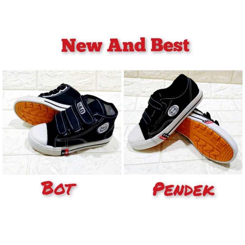 Jual SEPATU NEW NB ANAK PAUD, TK, SD, SMP MODEL PEREKAT/ VELCRO ...