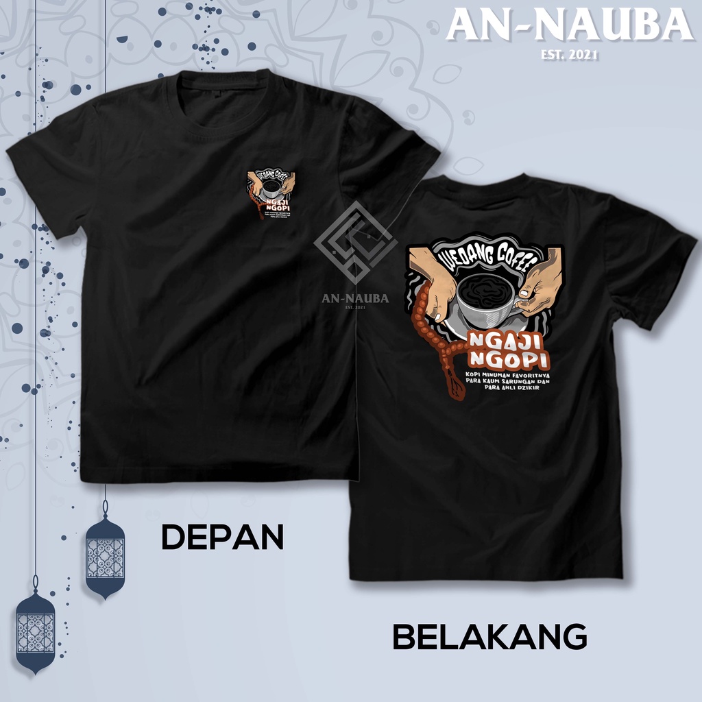 Jual Kaos Kata Kata Santri Salafy Keren Ngaji Ngopi Kaum Sarungan ...
