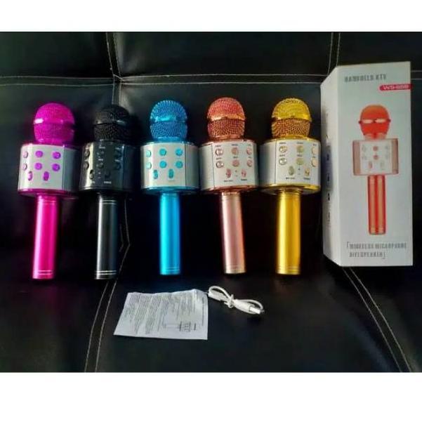 Jual READY!! MIC WS-858 Portable Bluetooth Wireless Microphone Speaker ...