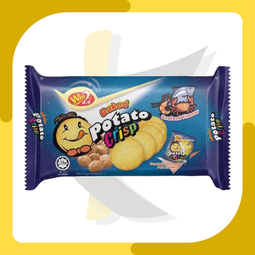 Jual Snack Import | WIN2 / Win Win Baked Potato Crisp Seafood Snack ...